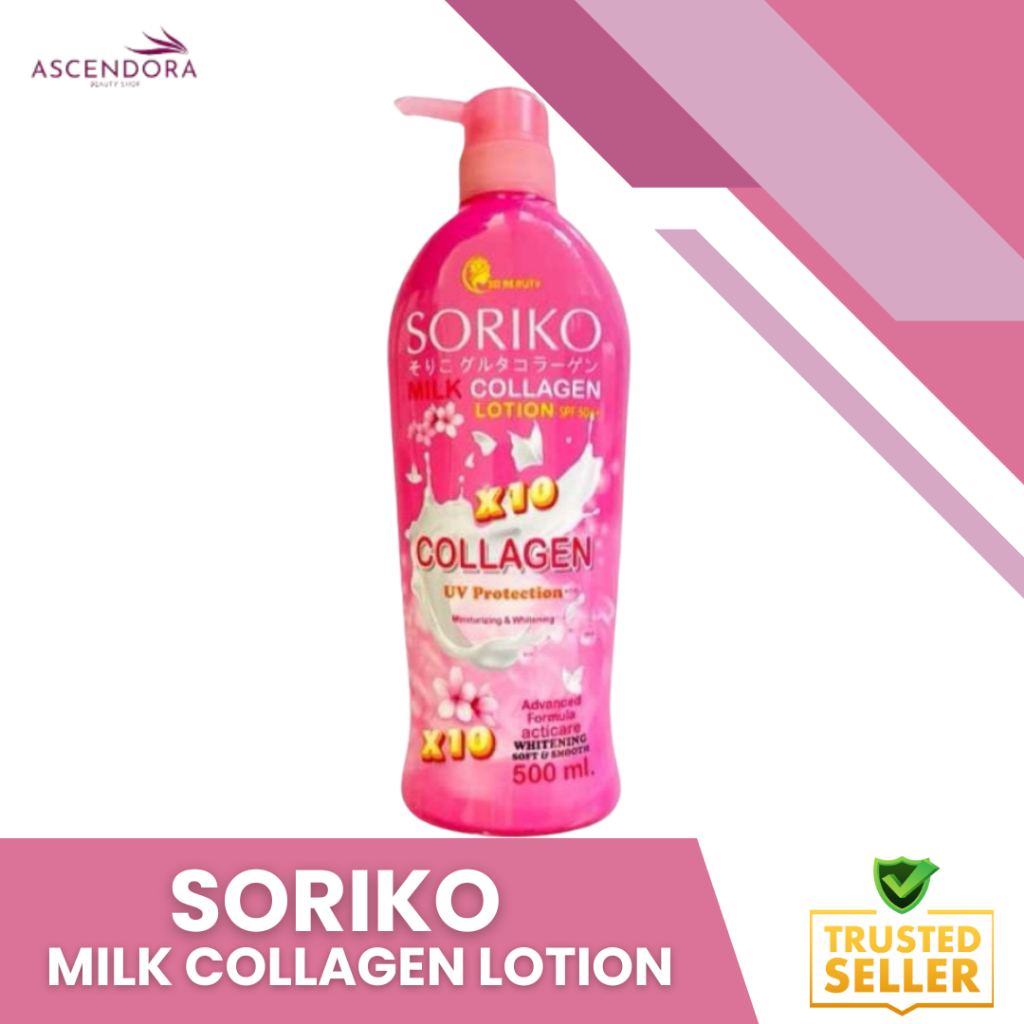 SORIKO Milk Collagen Lotion SPF 50++ 500ml | Shopee Philippines