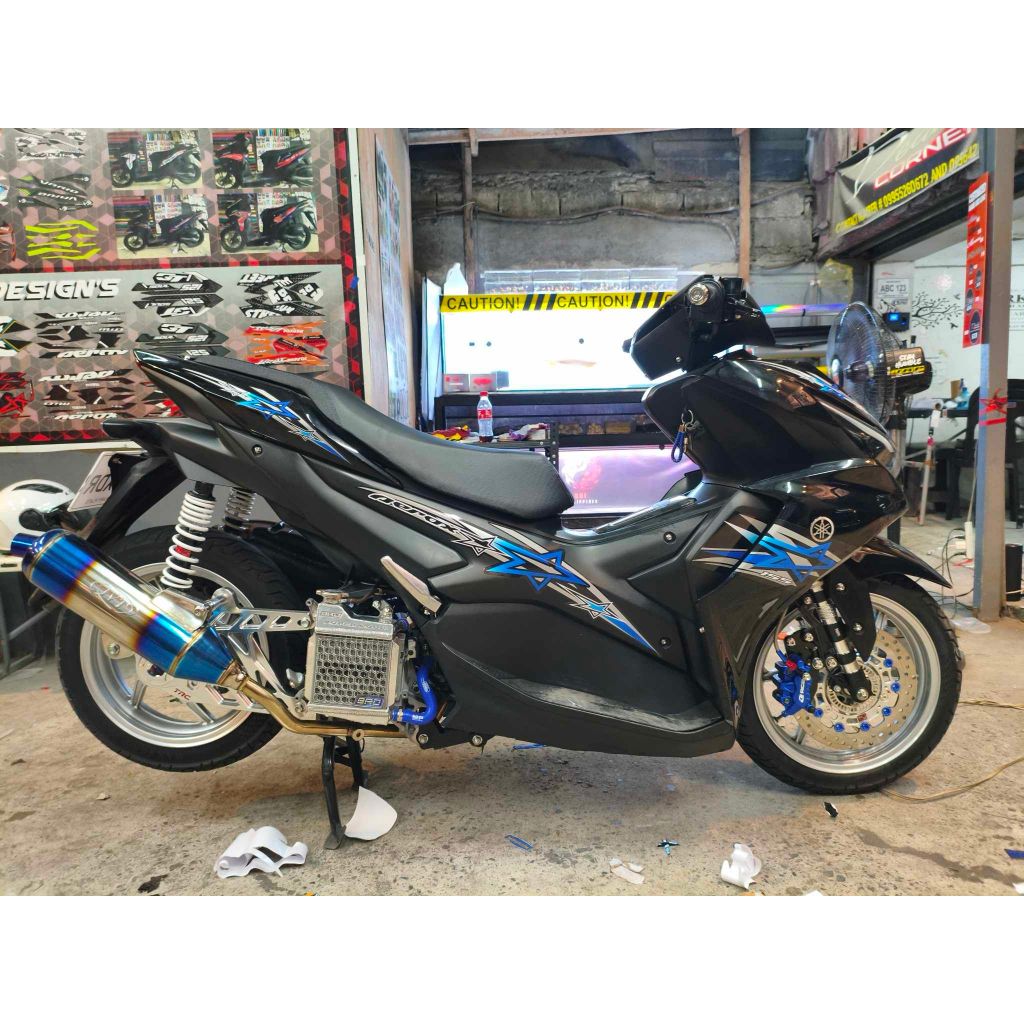 Yamaha Aerox V2 Rising Star Indo Design Sticker | Shopee Philippines