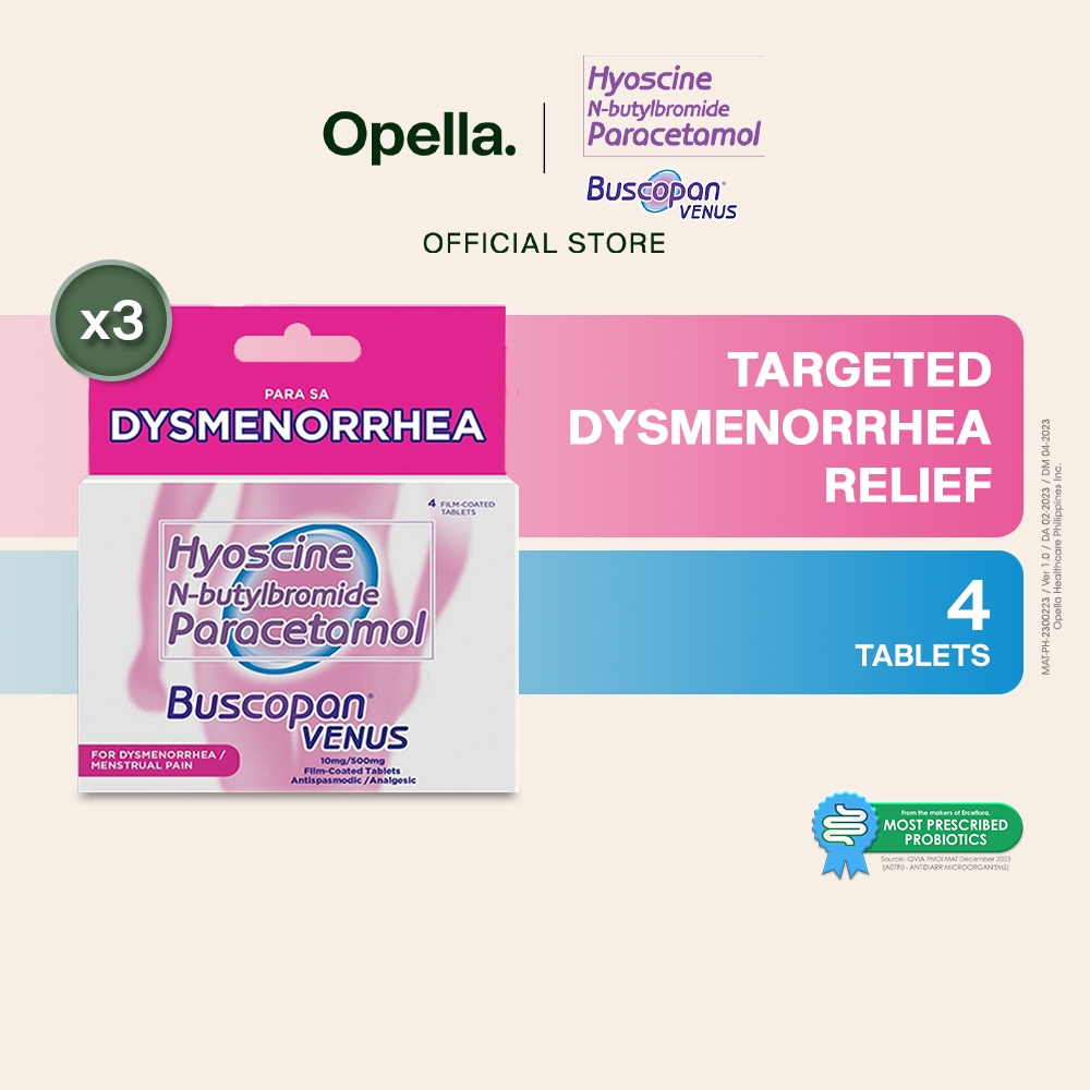 Buscopan Venus Relief Menstrual Period Cramps, Reduces Pain ...