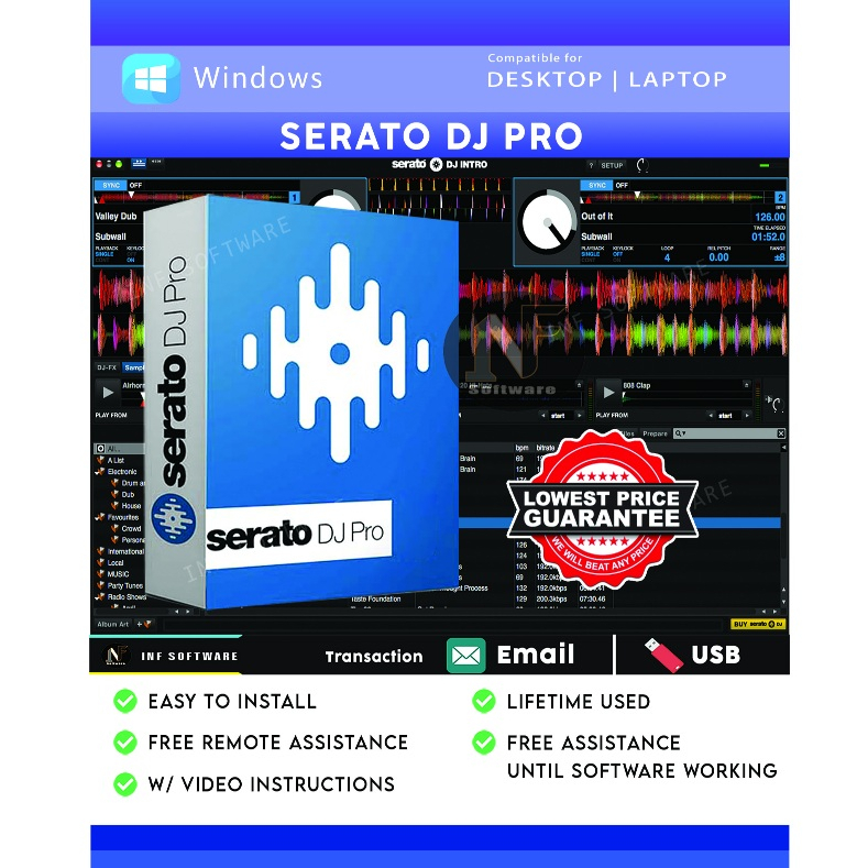 Serato DJ PRO Lifetime used for Windows with Video Instructions ...