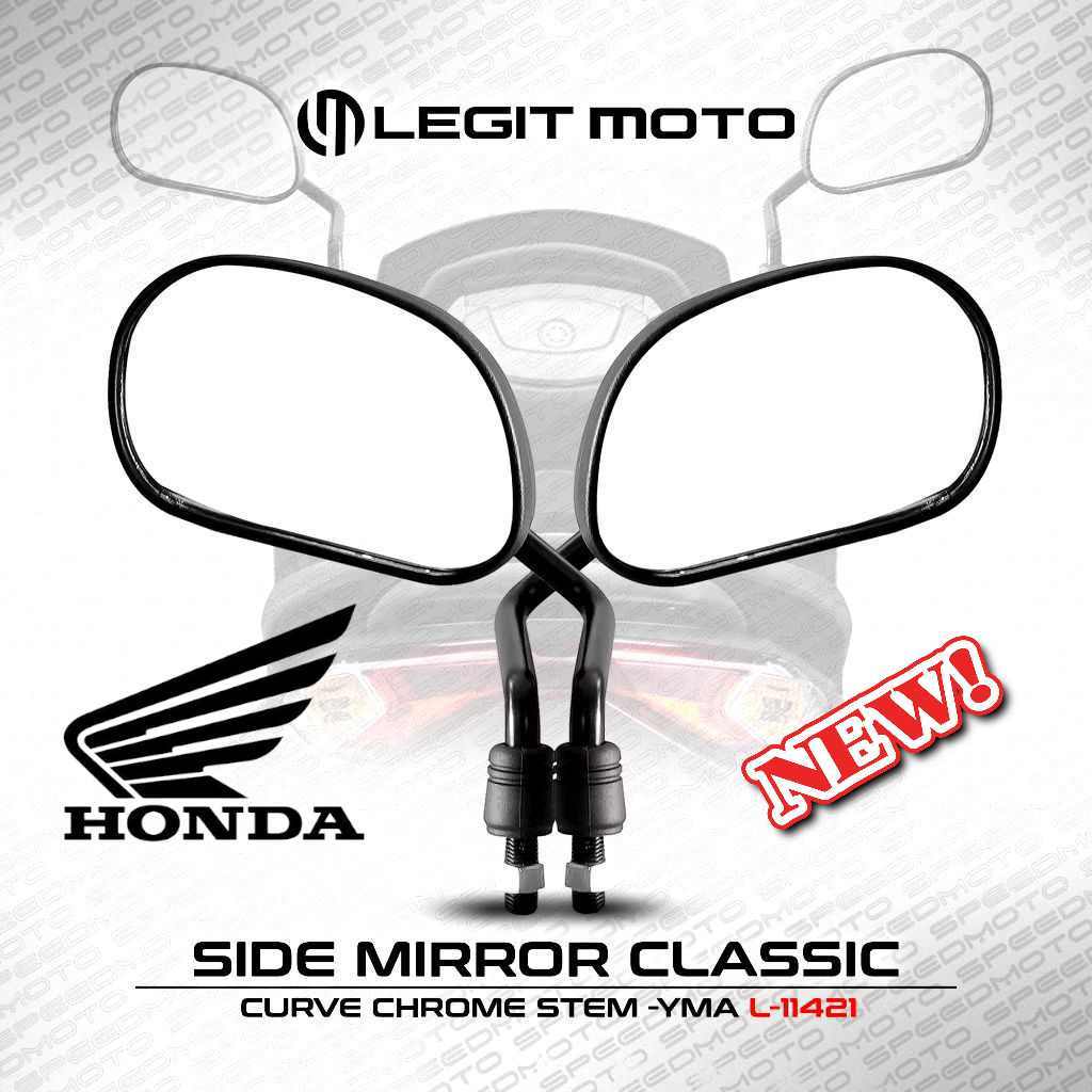 LEGITMOTO ROUND CURVE HONDA TMX SUPREMO 150 CLASSIC STYLE SIDE MIRROR ...