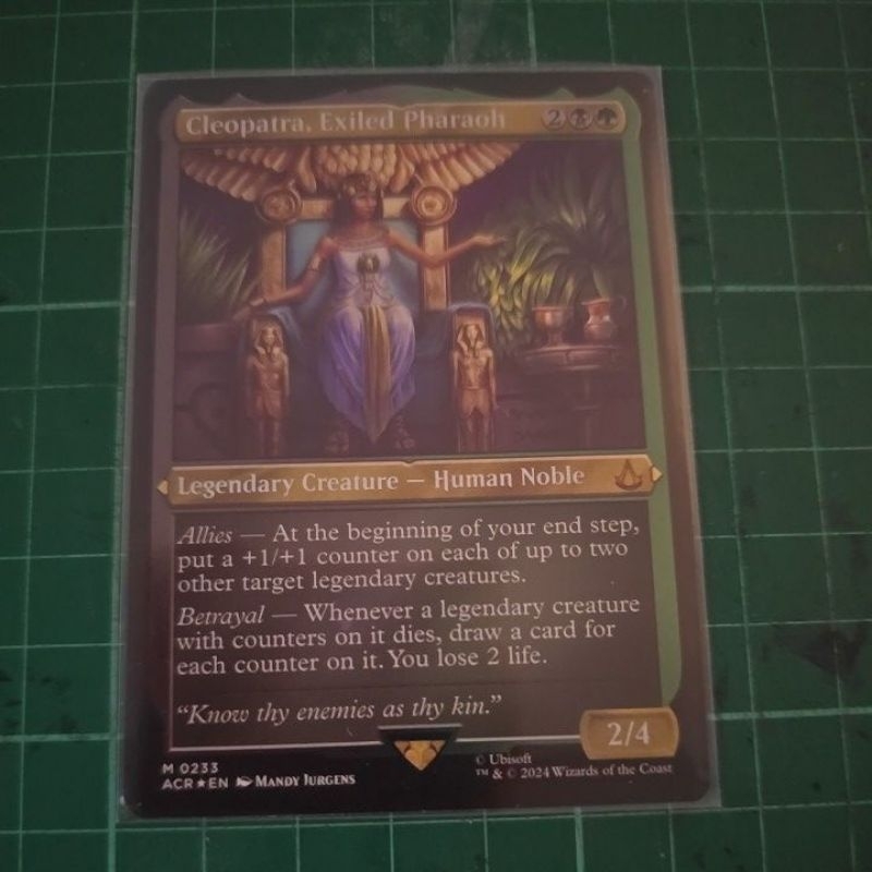 cleopatra, exile pharaoh - etched - foil - ACR | Shopee Philippines