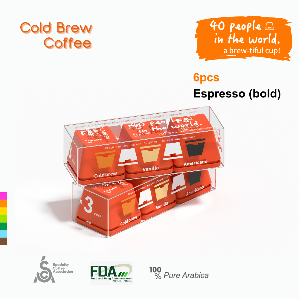 "40 People in the World"instant coffee, F5 cold brew coffee Espresso ...