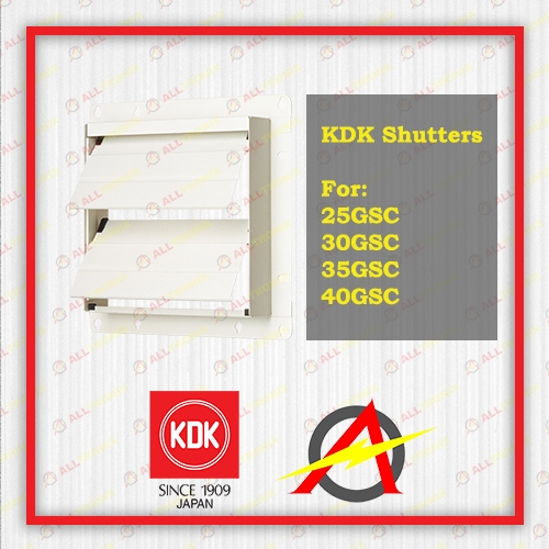 KDK Exhaust Fan Shutter 25GSC, 30GSC, 35GSC, 40GSC | Shopee Philippines