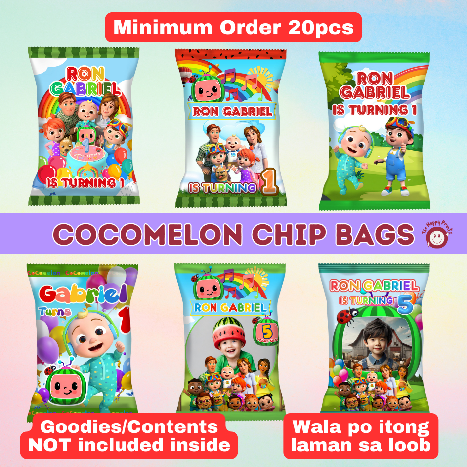 Cocomelon Chip Bags for Souvenirs | Shopee Philippines