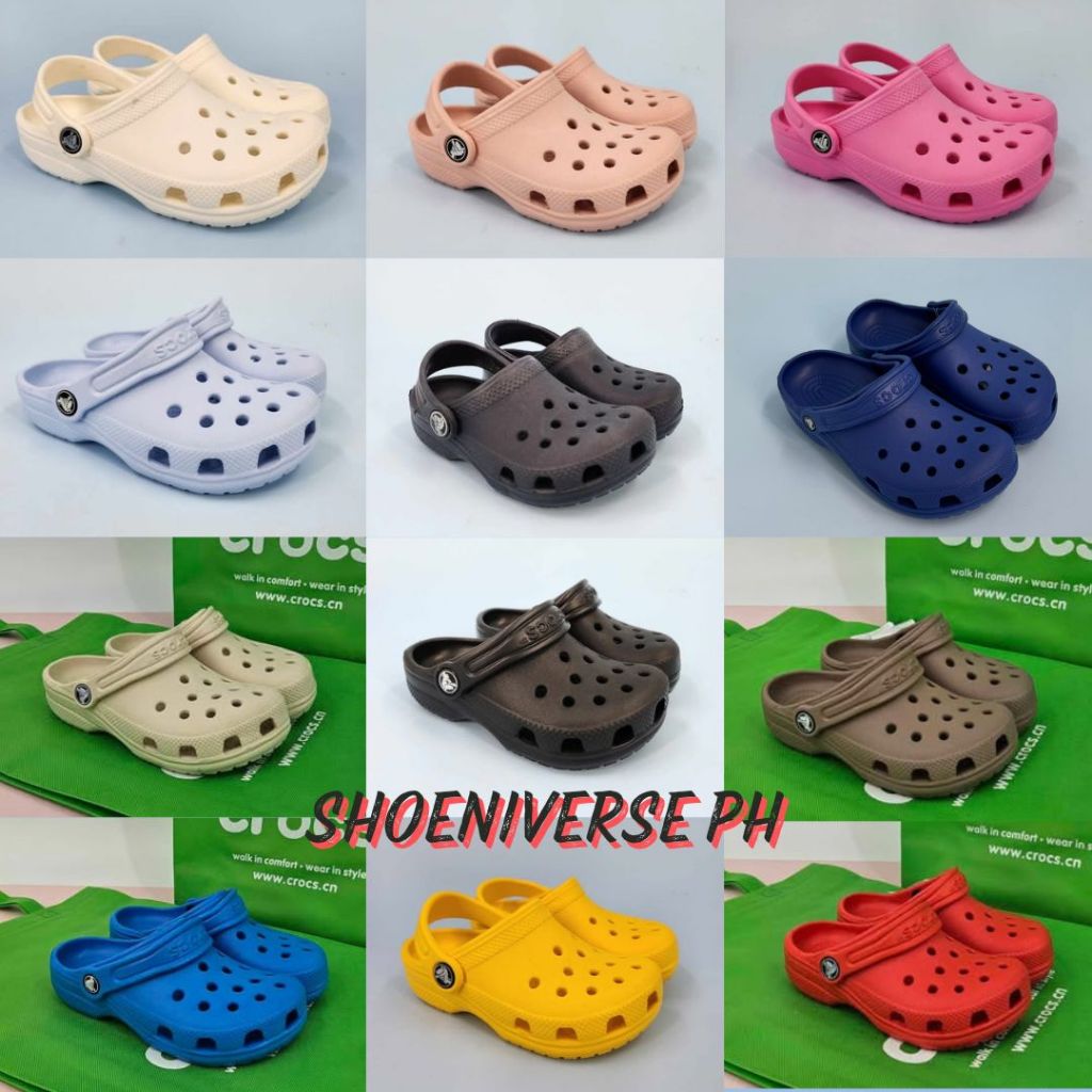 CRCS CLASSIC CLOGS PLAIN FOR KIDS UNISEX | Shopee Philippines