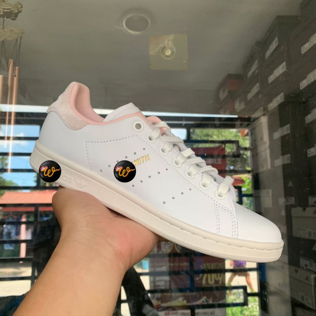 (WHC SHOES) STAN SMlTH CL0UD WHITE GOLD METALLIC SANDY PINK ,IF7002 ...