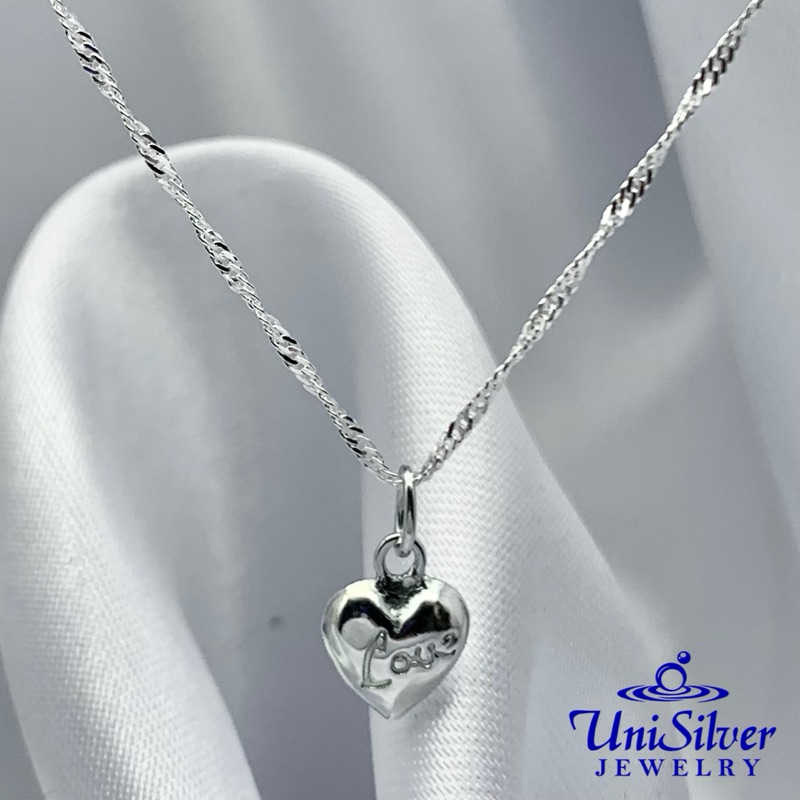 Unisilver 925 Sterling Silver Lady's Necklace (NP177-1018) | Shopee ...