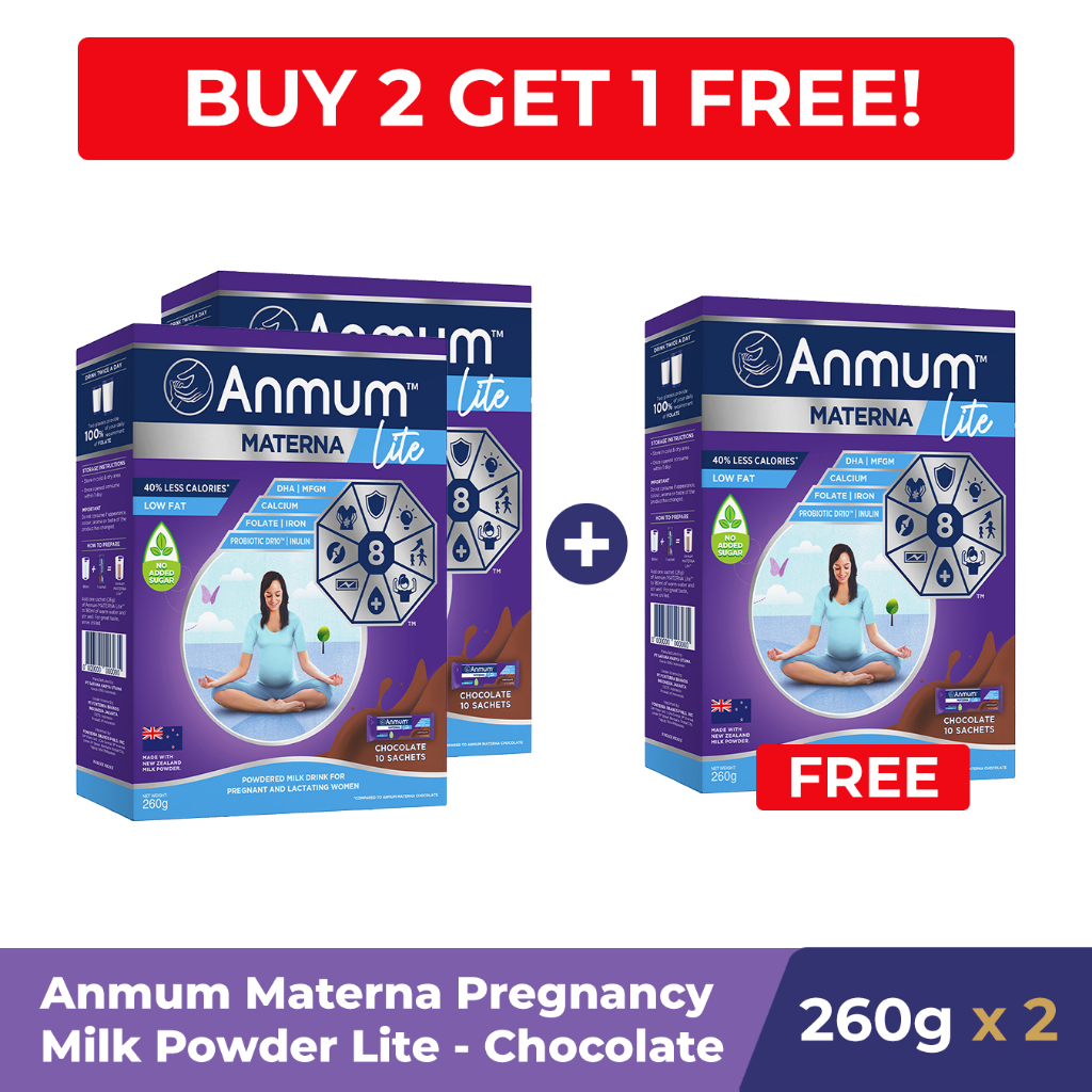 [B2G1] Anmum Materna Pregnancy Milk Powder Lite Choco 260g | Shopee ...