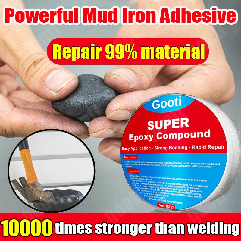 100G Powerful Viscosity Mud Iron Clay Adhesive Foundry Glue For Metal ...