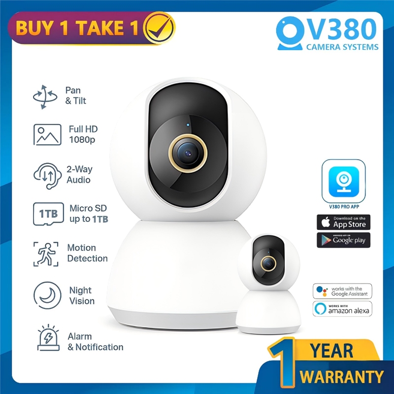 V380 Pro CCTV Camera HD 1080P Wireless Outdoor CCTV Waterproof Night ...