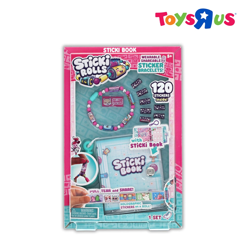 Sticki Rolls Sticki Book - Wearable & Shareable Sticker Bracelet With ...