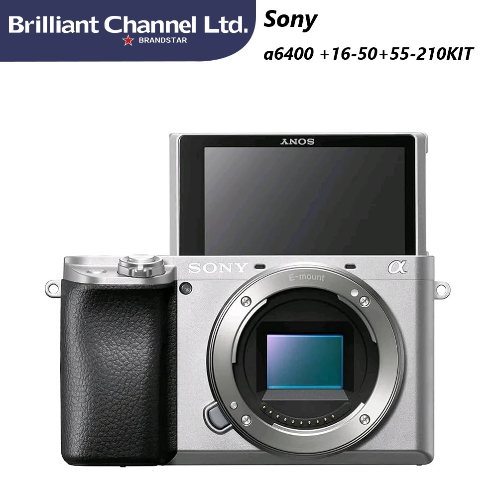Sony Alpha A6400 With 16-50 mm + 55-210 mm Lens Kit (silver) | Shopee Philippines