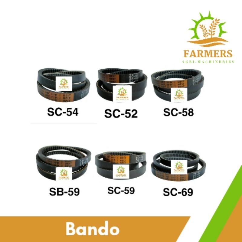 Bando Belt SB59 SC59 SC69 SC52 SC54 SC58 DC60 DC70 Threshing / Travel ...