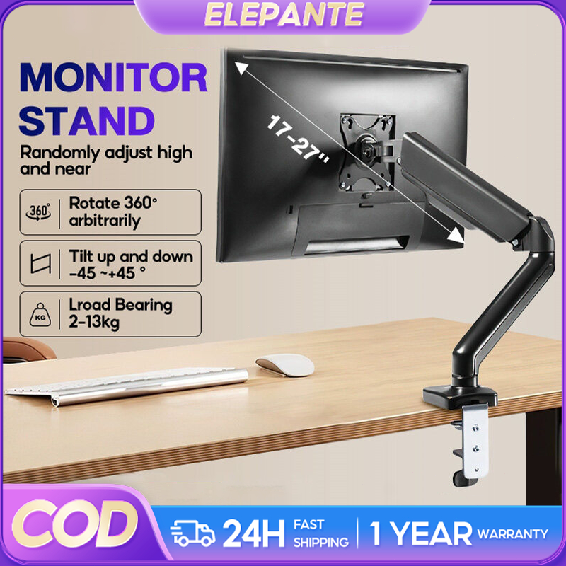 Expose Dual Monitor Stand Mount Arm Heavy duty Gas Spring Adjustable ...