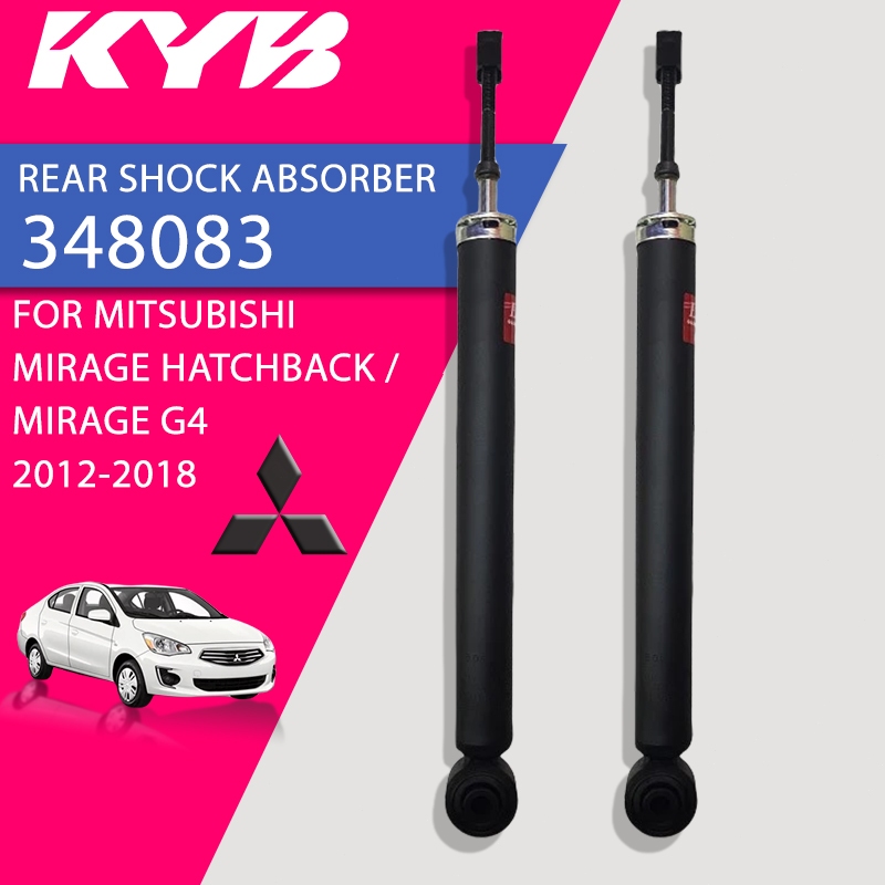 KYB REAR Shock Absorber (Gas) 348083 For Mitsubishi Mirage Hatchback ...