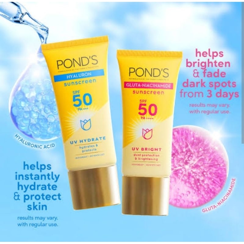 ponds sunscreen spf 50 | Shopee Philippines
