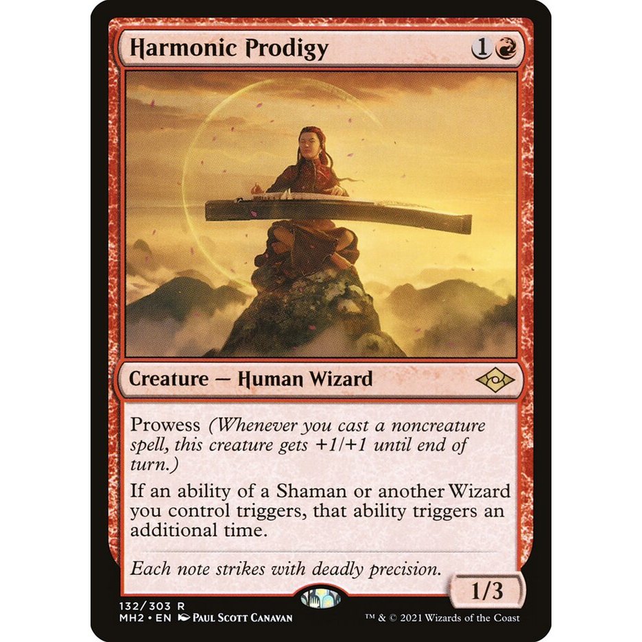MTG Harmonic Prodigy - MH2 - Magic the Gathering Card Games tcg ...