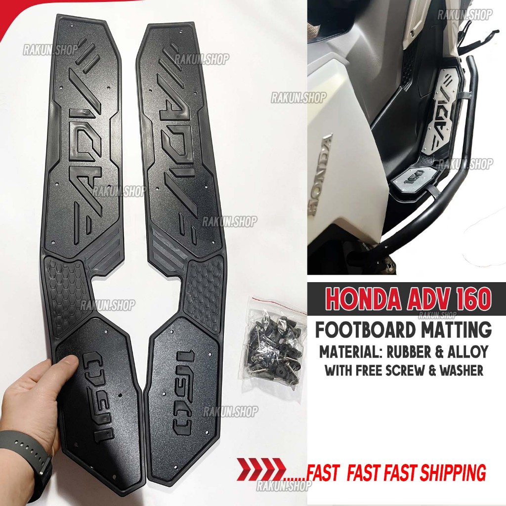 Honda Adv 160 Footboard Matting with free screw and washer HondaADV160 ...