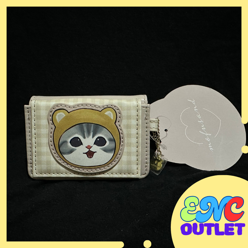 mofusand Folding Mini Wallet Beige Color Kuma Nyan Bear Original ...