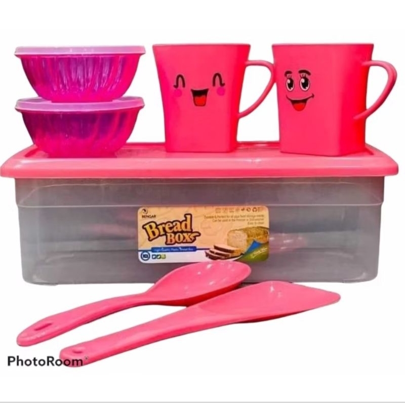 Bengar bread box 7 in 1 set food storage | Shopee Philippines