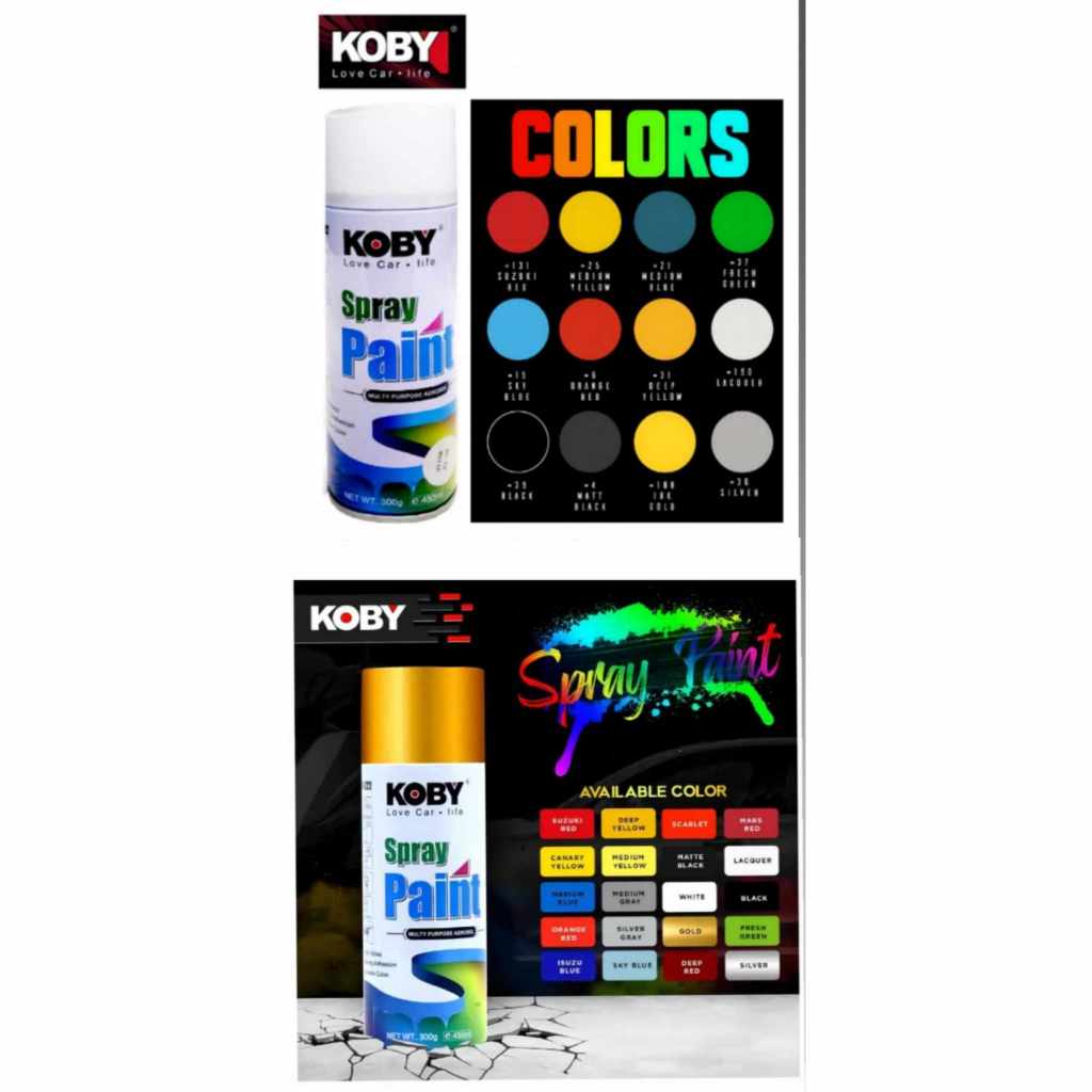 Motorcycle Koby Spray Paint Multi Purpose Accessories High Gloss (450ml ...