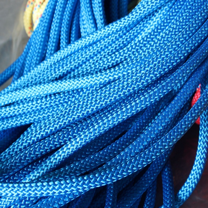 Diameter 8mm-10mm,Length 20M/50M/100M Pure blue nylon rope, safety rope ...