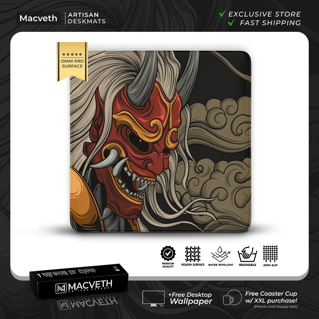 Macveth Artisan Deskmat | Yokai | Omni Pro Deskmat | Mouse pad | Shopee ...