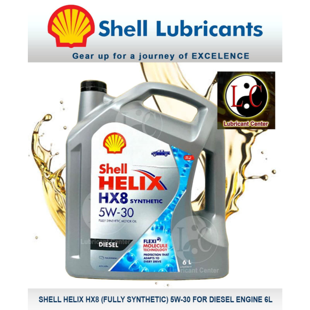 Shell Helix HX8 Synthetic Diesel 5W-30 6 Liters | Shopee Philippines