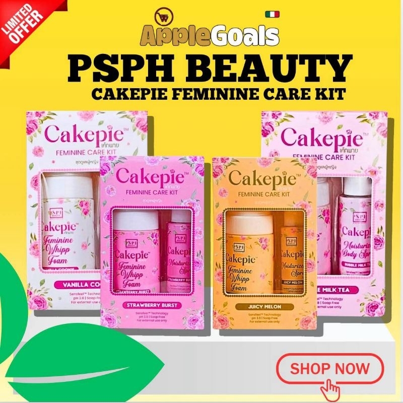 Cakepie Feminine Care Kit Wash Brightening Psph Beauty Cake Pie Mist ...
