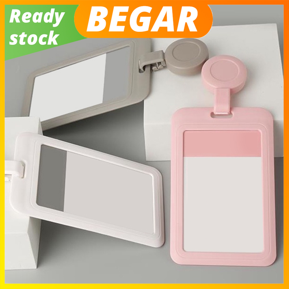 Retractable ID Card Holder Pure Color Name Name Tag Strap Clip Plate ...