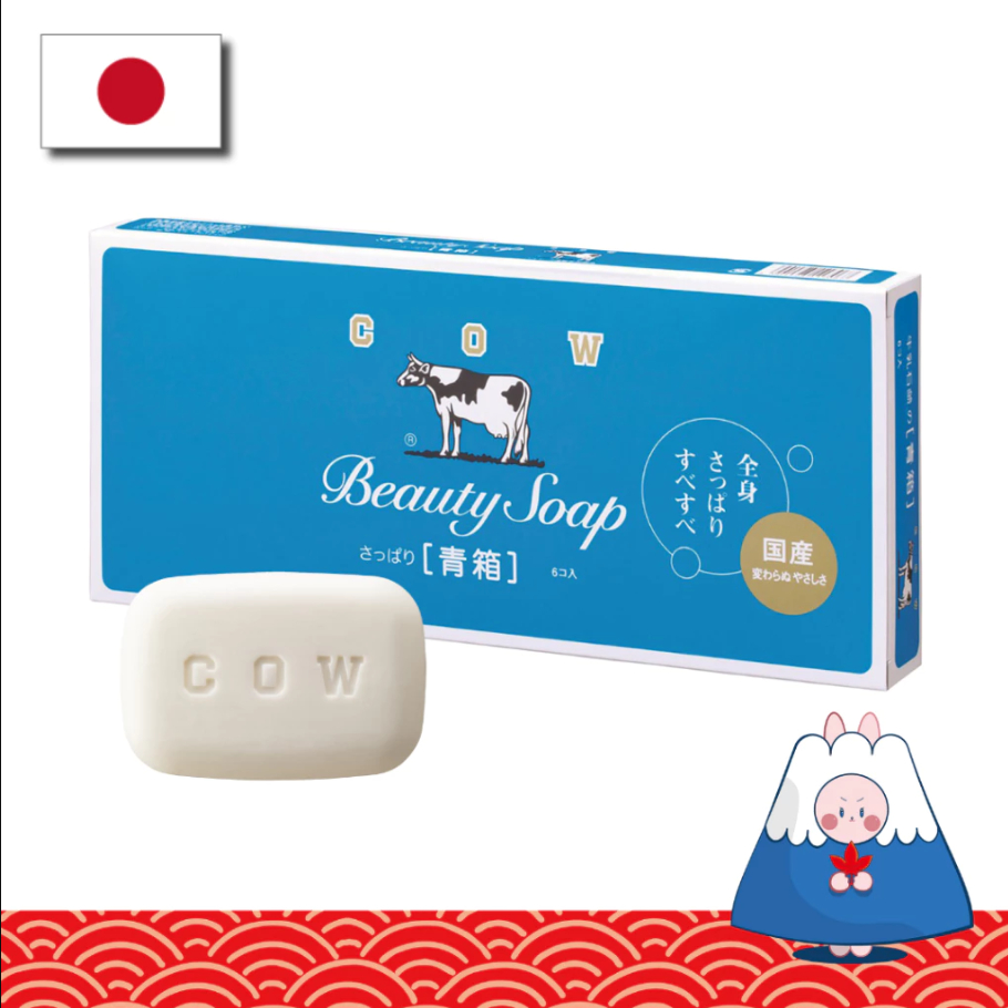 Cow brand milk soap blue 85g x6 in a box / 85g x 4 / 85g x 2【Delivery ...