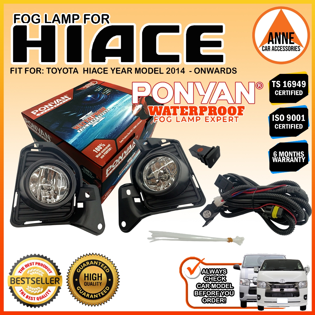 Pentair Foglamp Set Toyota Hiace Commuter 2014 - 2018 / Commuter 3.0 ...