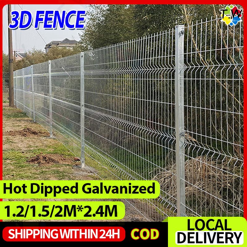 Hot Dipped Galvanized Bilateral Wire Mesh Fence Factory Fish Pond River ...