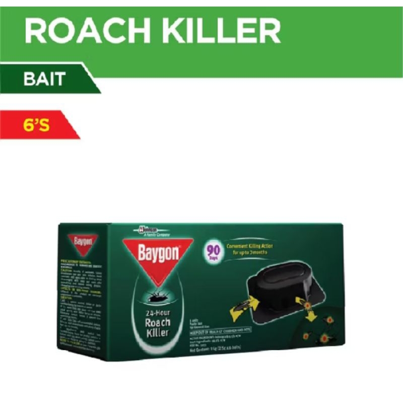 Baygon 24-Hr Roach Killer - Bait Format Cockroach Insecticide | Shopee ...