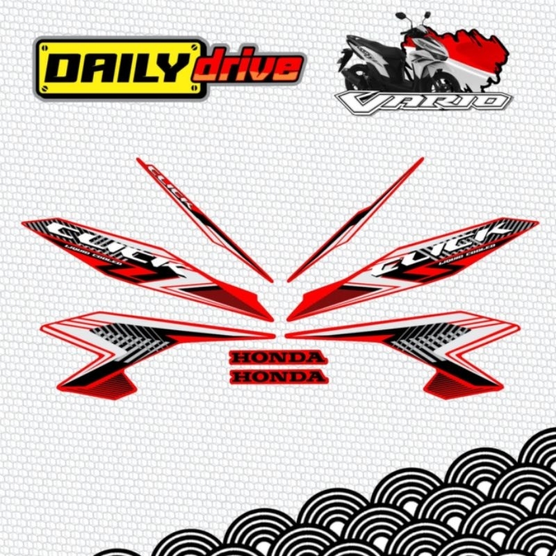 HONDA CLICK V3 NEW LATEST DECALS DESIGN | Shopee Philippines