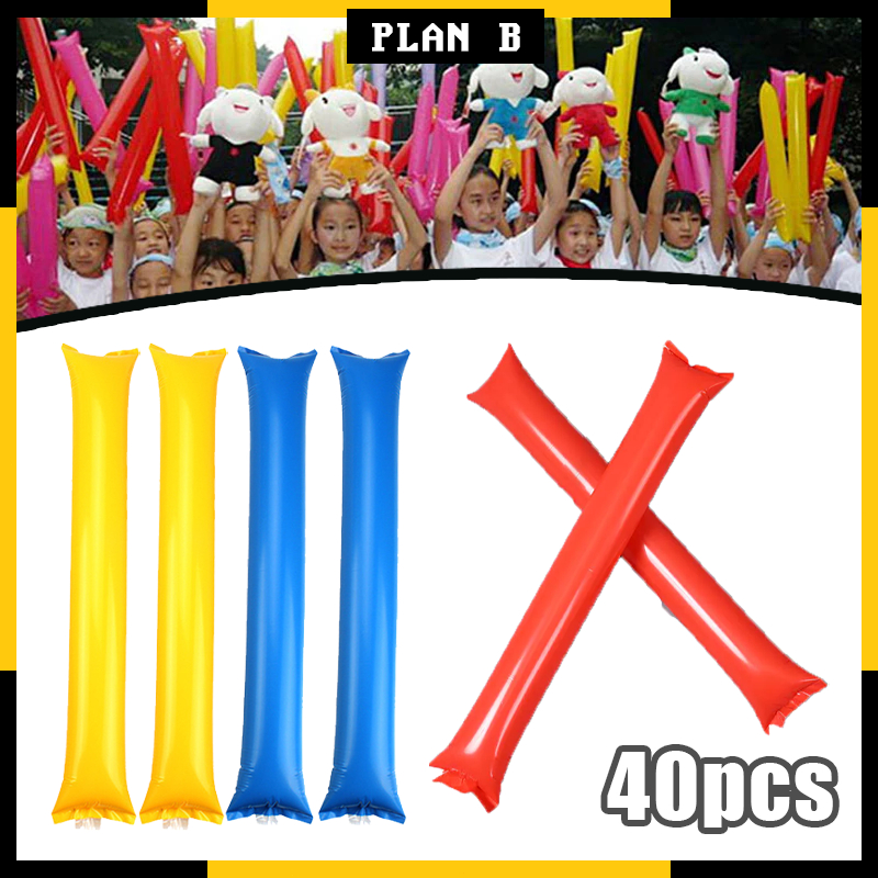 40pcs Balloon Clapper Cheer Pong Pong Balloon Sticks For Sporting ...
