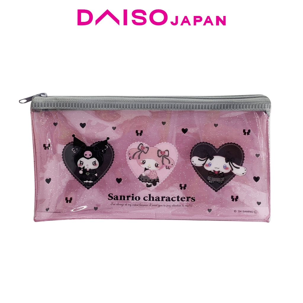 Daiso Sanrio Characters Glitter Pouch (Hearts) | Shopee Philippines