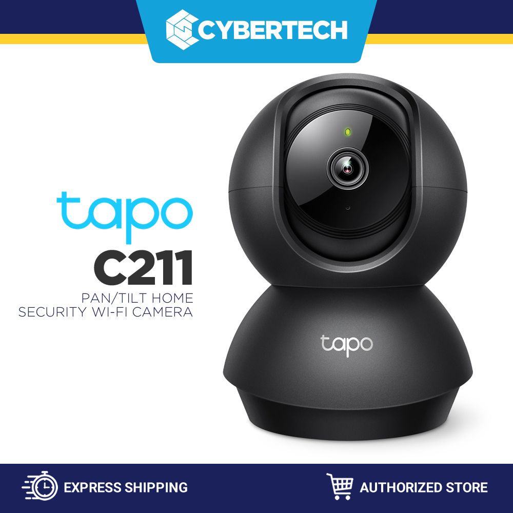 Cybertech TP-Link Tapo C211 Pan/Tilt Home Security Wi-Fi Camera (Black) | Shopee Philippines