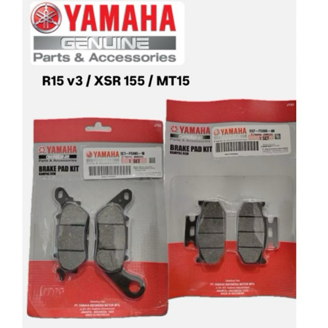 Yamaha R15 v3 | XSR 155 | MT-15 Brake Pad Front Rear | Shopee Philippines