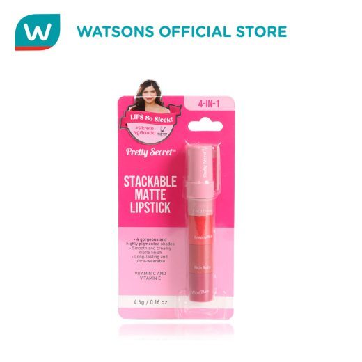 PRETTY SECRET Stackable Matte Lipstick 4.6g | Shopee Philippines