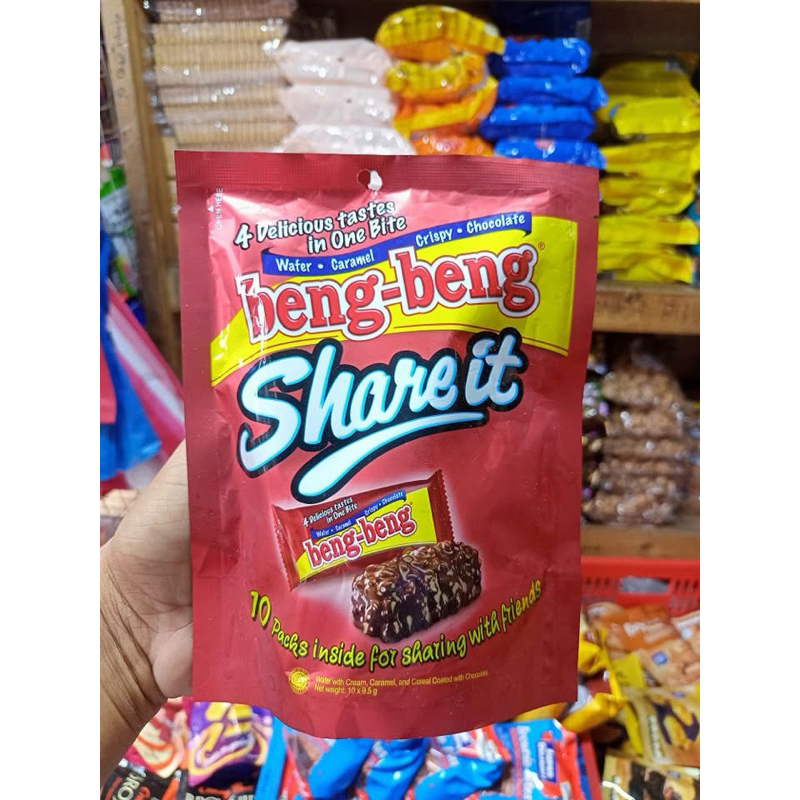 BENG-BENG SHARE IT (10pack) WAFER CARAMEL CRISPY CHOCOLATE SNACKS ...