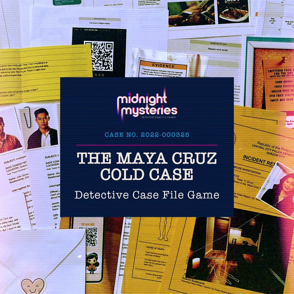 The Maya Cruz Cold Case | Detective Case File Game | Unsolved Murder ...