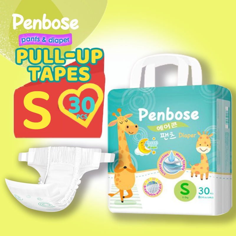 Penbose Pull up Tape or Pants Diaper for Baby Unisex Ultra thin and dry ...