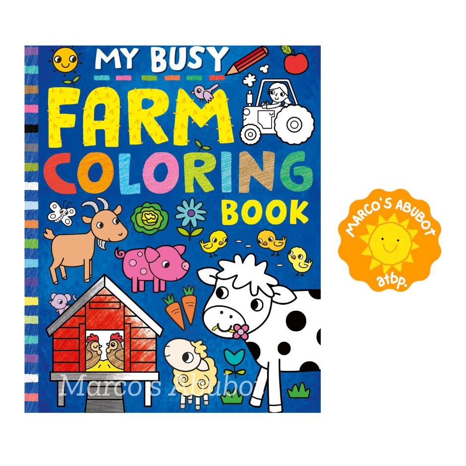My Busy Farm Coloring Book | Shopee Philippines