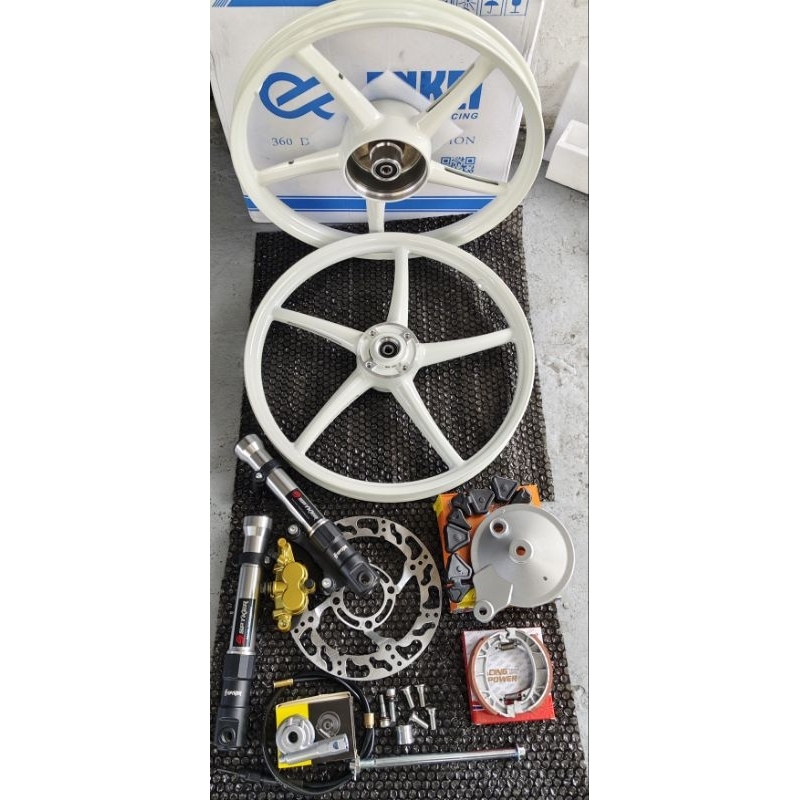 ENKEI 5 SPOKE MAGS PLUG AND PLAY CONVERSION SET KIT,RAIDER J 115 FI ...