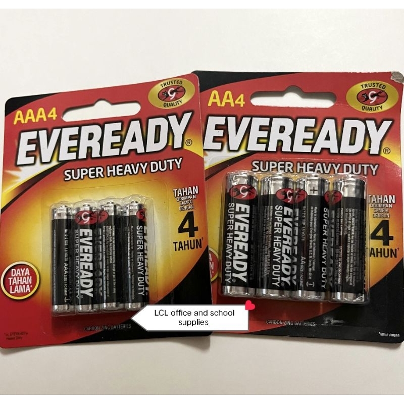 Original Eveready Battery AA & AAA sold per pack 4pcs | Shopee Philippines