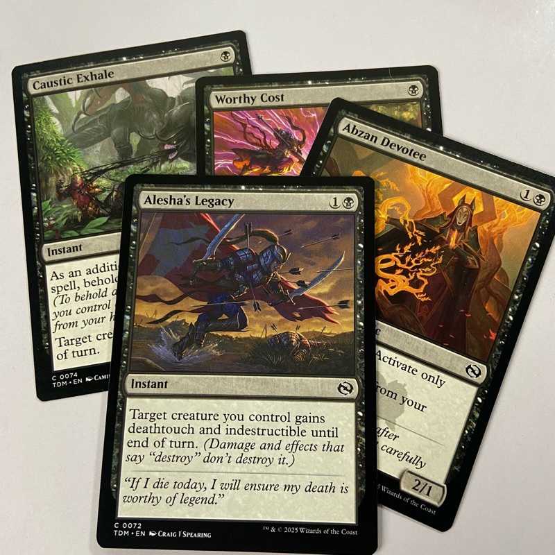 TDM TARKIR DRAGONSTORM CAUSTIC EXHALE WORTHY COST ABZAN DEVOTEE ALESHA ...