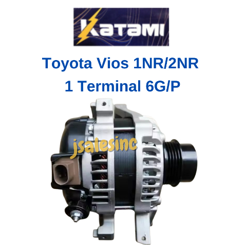 Toyota Vios 1NR/2NR 1 TERMINAL 2017-UP DUAL VVTI Alternator Assembly ...