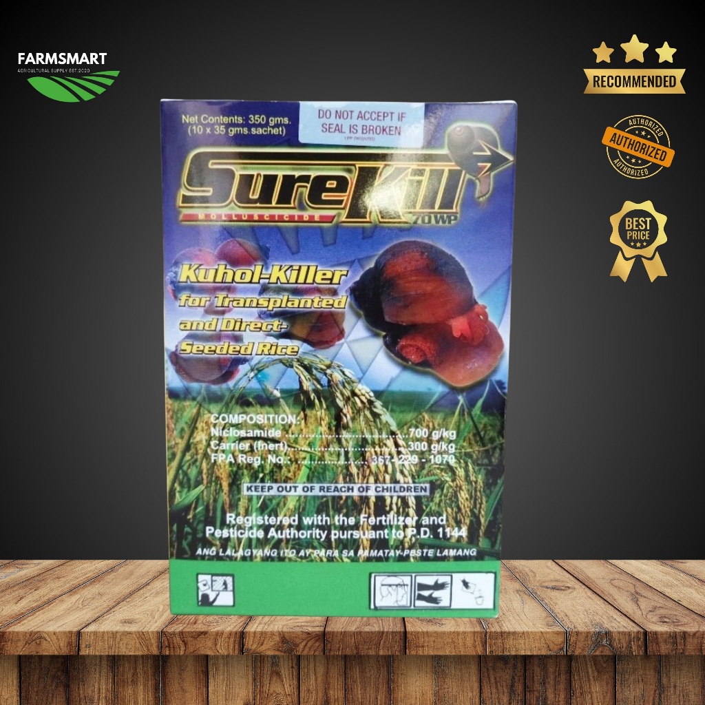 SureKill 70WP Molluscicide 1box (10 sachet) | Shopee Philippines